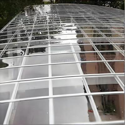 China 1.2g/cm³ Solid Polycarbonate Roofing Sheets with UV Protection - 1.5mm to 12mm Thickness, 88-92% Light Transmission for sale