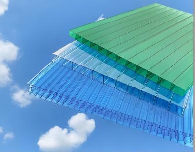China PE Covered Anti-UV Polycarbonate Panel 4-16mm Thickness for Indoor Construction with 10-Year Warranty for sale