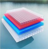China SGS Verified Weather Resistant Polycarbonate PC Twin Wall Hollow Sheet 2.1m x 5.8m Anti-UV for sale