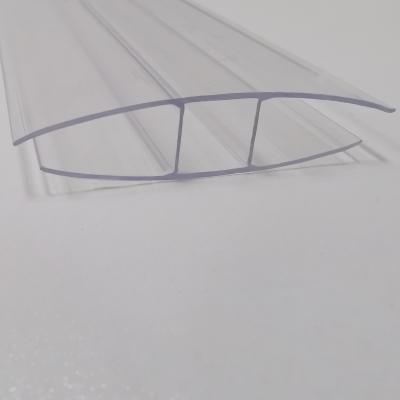 China Clear Polycarbonate H Profile Connector for 4-16mm Hollow Sheets | 5.8m Length | 10-Year Warranty for sale