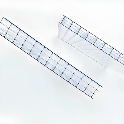 China 10mm Four Wall Polycarbonate Sheet 2.1m x 5.8m UV Protection Brown for sale