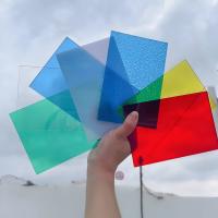 China 4*8feet Colored Solid Polycarbonate Skylight Tile Roofing Material For Natural Light And Energy Efficiency for sale