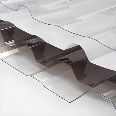 China Corrugated Polycarbonate Roof Panel 0.8-2.5mm UV-Resistant Lightweight for Commercial Residential Roofing for sale