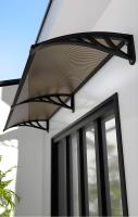 China TOPPC06 Polycarbonate Window Awning 2.5mm Solid 5.0mm Hollow with Plastic or Aluminum Bracket for sale