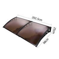 China Choose PC Canopy for Your Window Insulation Needs Lightweight Polycarbonate Hollow Sheet Window Awning for sale