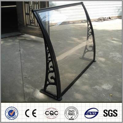 China Polycarbonate Solid Sheet Awning 2.5mm UV Protection Outdoor Canopy for Door Window Patio for sale
