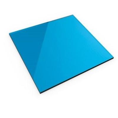 China 3mm Blue Polycarbonate Solid Sheet UV Protection Customizable Width Length for Roofing for sale