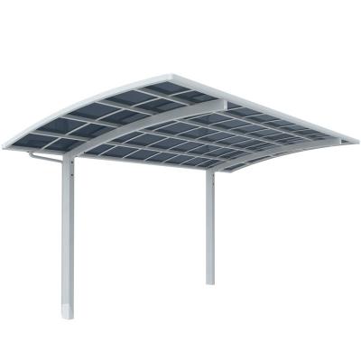 China Aluminum Frame Polycarbonate Roof Carport - 200 kg/m² Snow Load, 150 km/h Wind Resistance, Custom Sizes for sale