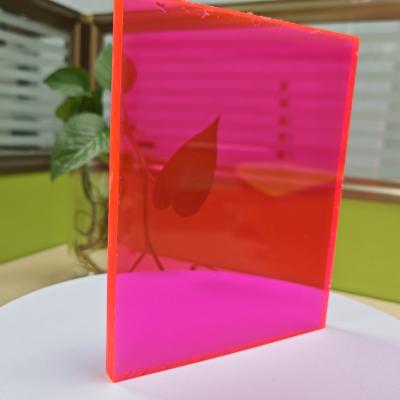 China 6mm Pink Solid Polycarbonate Sheet 1220mm x 30000mm UV Protected for Greenhouse for sale