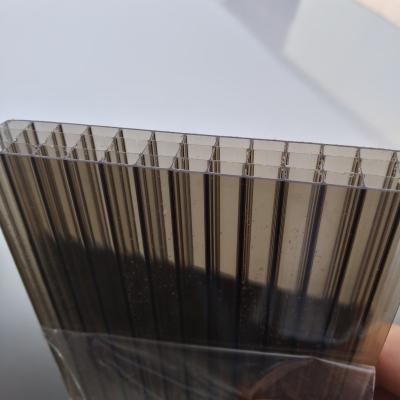 China Four-Layer Polycarbonate Hollow Sheet 6-20mm Thickness with UV Protection for Roofing and Greenhouses for sale