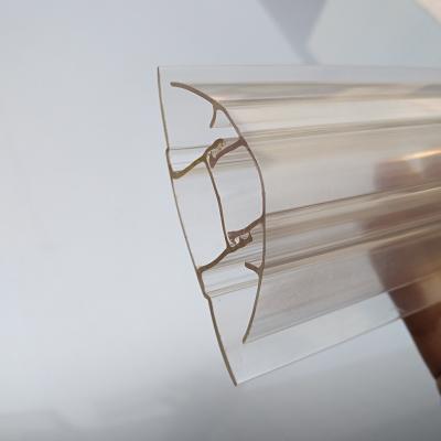 China Customizable Lightweight Polycarbonate Sheet Connector H and U Profile - High Impact Resistance, Temperature Range -40°C to 120°C for sale