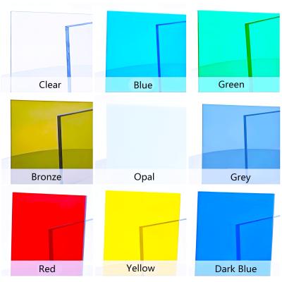 China Colored Solid Polycarbonate Sheet 1.22m x 2.44m UV Protected Impact Resistant for sale