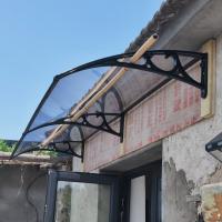 China Customized PC Canopy With Black Frame And Polycarbonate Sail Material for sale