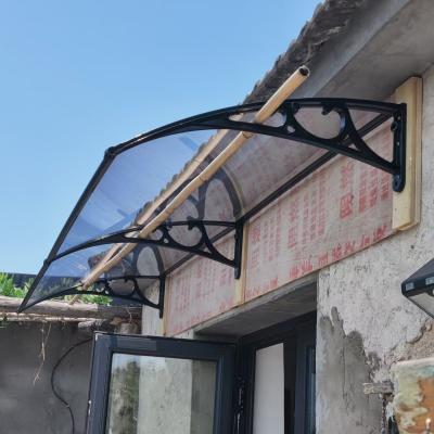 China Customized PC Canopy With Black Frame And Polycarbonate Sail Material for sale