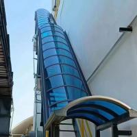China Blue Polycarbonate Solid Sheet Smooth Surface 100% Virgin Polycarbonate Resin Customizable Thickness UV Protection Included for sale