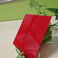 China Opaque Translucent Red Polycarbonate Solid Sheet With Optional UV Coating Long-Lasting Durability And Weather Resistance For Lightbox for sale