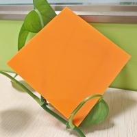 China Opaque Orange UV Coated 10mm Solid Polycarbonate Sheet Anti-Yellowing Weather Resistant for sale