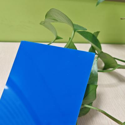 China Opaque Blue Polycarbonate Solid Sheet 1mm-10mm High Impact Resistance for sale