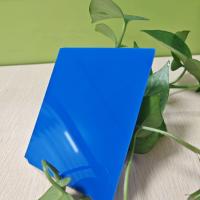 China Opaque Blue Polycarbonate Solid Sheet For Easy Handling And Installation With Lightweight Design for sale