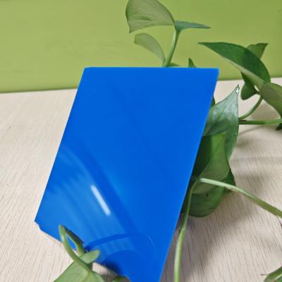China Opaque Blue Polycarbonate Solid Sheet For Easy Handling And Installation With Lightweight Design for sale