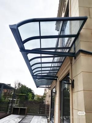 China Customizable DIY Aluminum Frame Polycarbonate Solid Sheet Awning 2-6mm Thickness UV-Protected Outdoor Canopy for sale