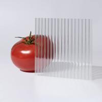 China Clear Polycarbonate Hollow Sheet Roofing 2100mm Width UV Protection 80% Light Transmission for sale
