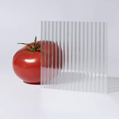China Clear Polycarbonate Hollow Sheet Roofing 2100mm Width UV Protection 80% Light Transmission for sale