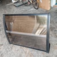 China Split Panel Polycarbonate Awning 5mm with Plastic Bracket 100cm Width Easy Install for sale