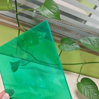 China Green Polycarbonate Solid Sheet 1.0mm-18.0mm UV Protected Weather Resistant Impact for sale