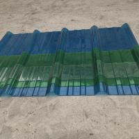 China Green Polycarbonate Corrugated Sheet 0.8mm-2.5mm Wave Tile UV Protected Roofing for sale