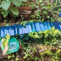 China Blue Corrugated Polycarbonate Sheet 0.8mm-2.5mm Weather Resistant Roofing Panel for sale