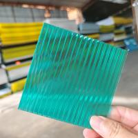 China 6mm Green Polycarbonate Hollow Sheet 2.1x5.8m Awning Canopy Roofing UV Protected for sale
