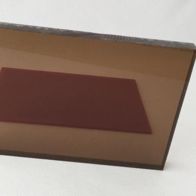 China 3mm Bronze Polycarbonate Solid Sheet B1 Fire Rated 2100mm Width for sale