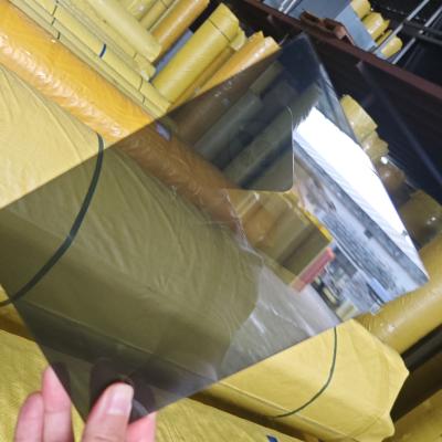 China TOPPC Grey Polycarbonate Solid Sheet 2.0mm B1 Fire Retardant High Impact Strength Custom Width for sale