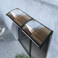 China Bronze Easy Assembly amp Installation DIY Polycarbonate Awning with Plastic Frame amp Integrated Gutter System for sale