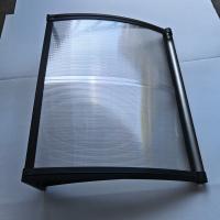 China 0.6m x 1.0m DIY Polycarbonate Canopy with Plastic Frame and Integrated Gutter for Residential Commercial Use for sale