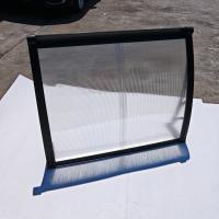 China DIY Canopy 1m x 1m Plastic Frame Polycarbonate Panels Integrated Gutter Easy Assembly for sale