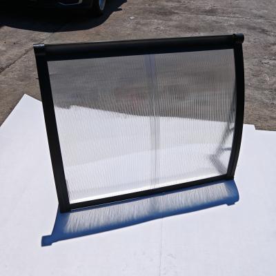 China DIY Canopy 1m x 1m Plastic Frame Polycarbonate Panels Integrated Gutter Easy Assembly for sale