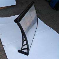 China Clear Easy Assembly amp Installation Plastic Frame amp Polycarbonate Panels Canopy with Integrated Gutter and Gutter System for sale