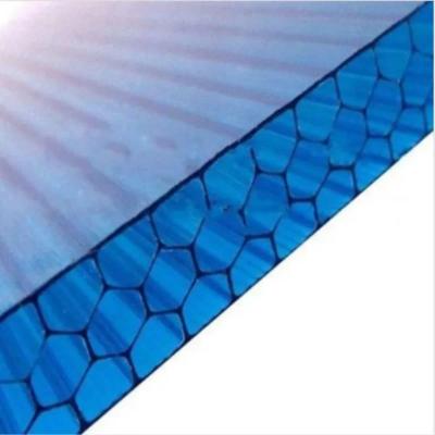 China Honeycomb Polycarbonate Sheet Lightweight High Strength and Excellent Structural Performance for Awning Canopy Roofing for sale