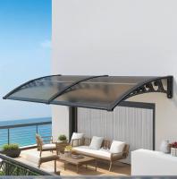 China TOPPC21 Polycarbonate Canopy with 1000mm Bracket Outdoor Cover 2.5mm Solid 5.0mm Hollow for sale