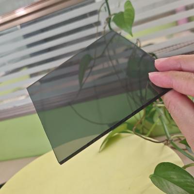 China 5mm Grey Polycarbonate Solid Sheet Hard Coat UV Resistant 1220x2440mm Panel for sale