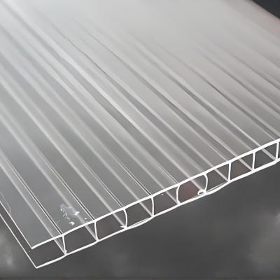 China TOPPC 6mm Honeycomb Polycarbonate Hollow Sheet 2.1x5.8m B1 Fire Rated UV Resistant PC Board for sale