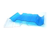 China TOPPC 900mm Width Flexible Polycarbonate Sheet Corrugated Panel 0.8-2.5mm Thick Anti-UV for Advertising Displays for sale