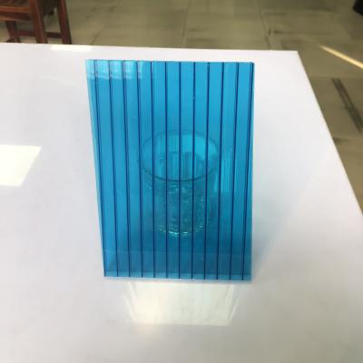 China TOPPC Polycarbonate Hollow Sheet 2.44m 5.8m 11.9m Custom Length UV Coated Easy Install for sale