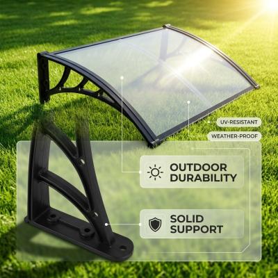 China TOPPC PC Canopy Adjustable Height 2.5mm Solid 5.0mm Hollow Sheet Aluminum Frame for sale