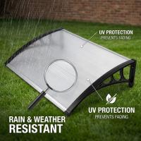 China 1000mm PC Canopy with 5.0mm Hollow or Solid Sheet Aluminum Bracket for Industrial Outdoor Cover for sale