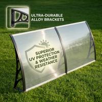 China 1000mm PC Canopy with 5.0mm Hollow or Solid Sheet Aluminum Bracket for Industrial Outdoor Cover for sale