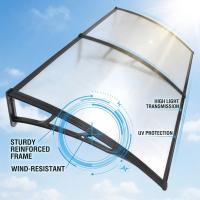 China TOPPC21 PC Canopy 2.5mm Solid 5.0mm Hollow Polycarbonate Noise Reducing Adjustable Height Awning for sale