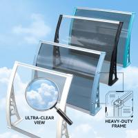 China TOPPC PC Canopy 2.5mm Solid 5.0mm Hollow Polycarbonate Awning with Aluminum Brackets for sale